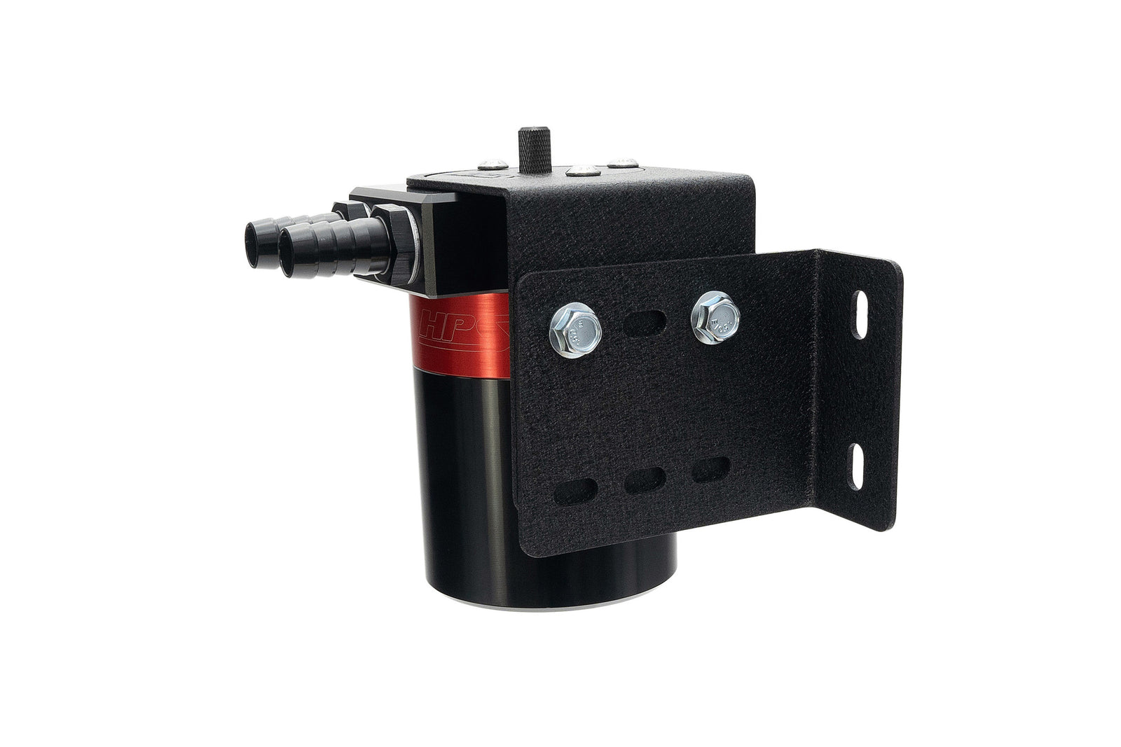 HPS Universal Aluminum Oil Catch Can Kit 3/8" 1/2" 5/8" Barb Adapters ...