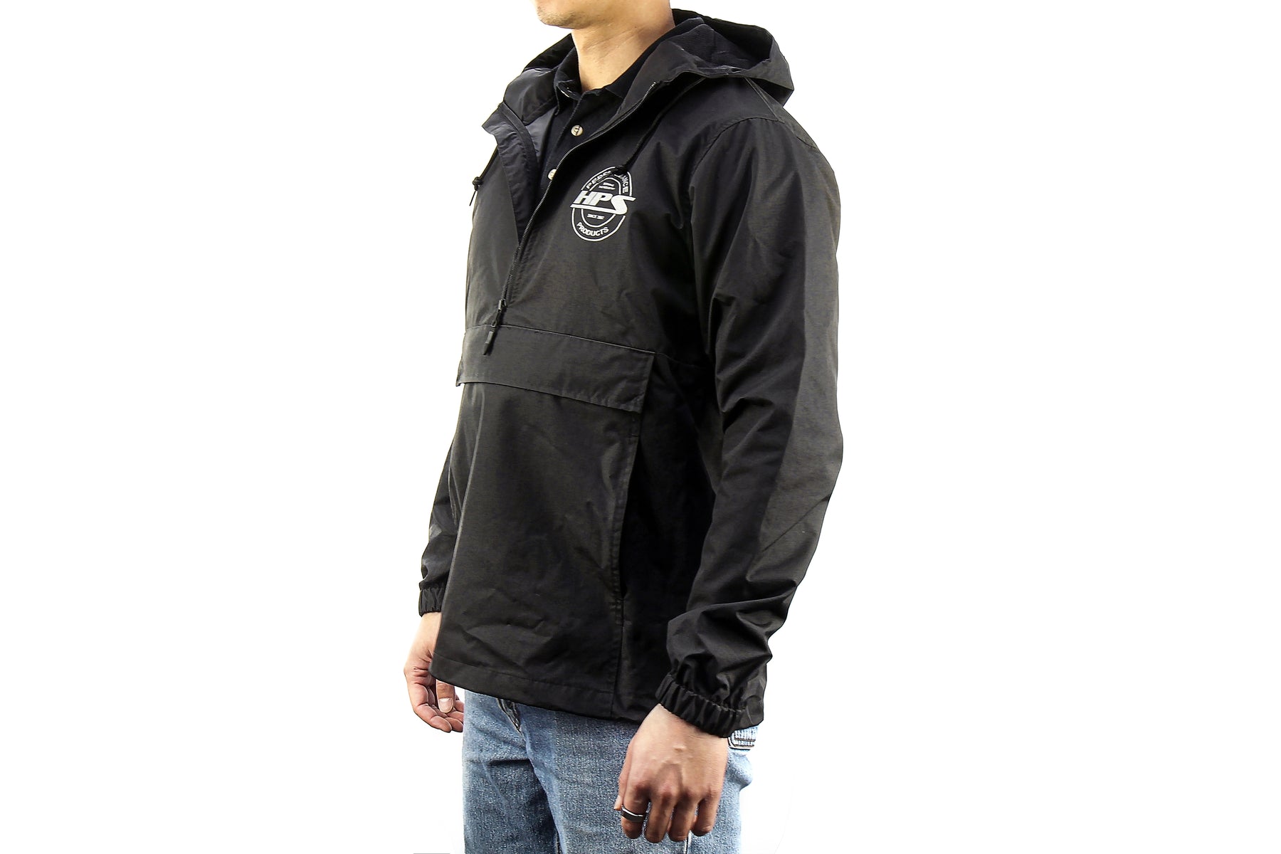 HPS Performance Black Anorak Jacket Smock Wind Breaker Rain