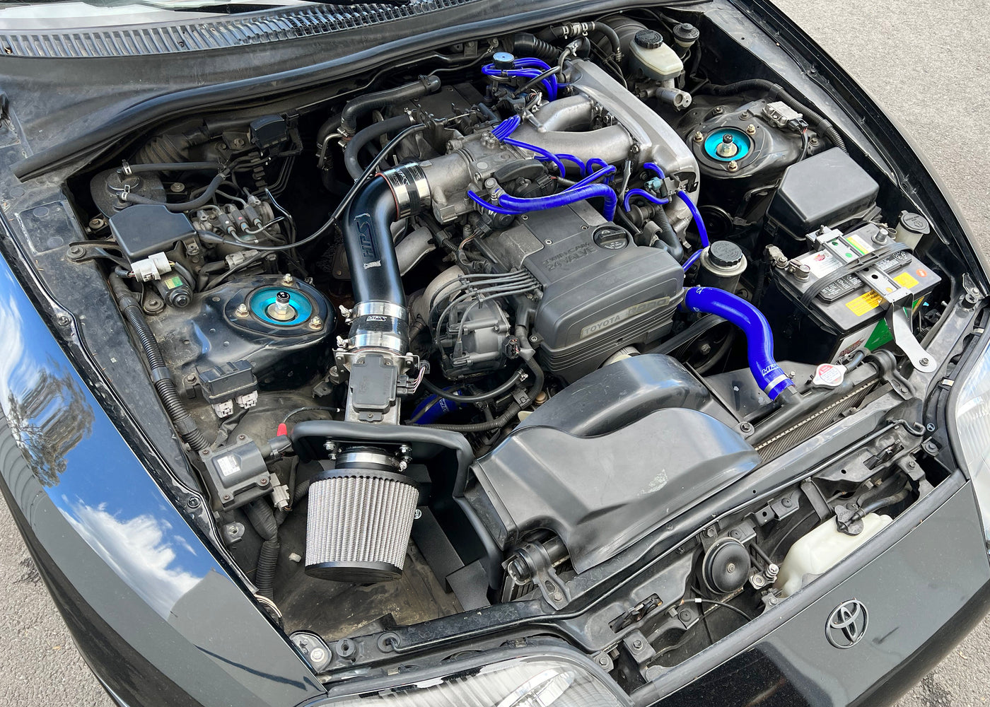 HPS Cold Air Intake Kit 93-96 Toyota Supra MK4 Non Turbo NA JZA80 2JZGE ...